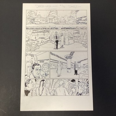 Original Artwork for Dredd Wastelands Part 3 2000AD Prog 1839 Page 2 By ...