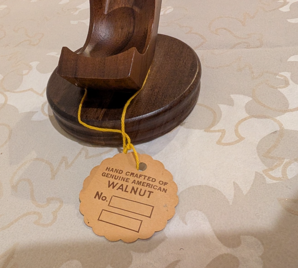 Decatur Industries Genuine Walnut Wood Pipe Holder Stand Rack Display ...