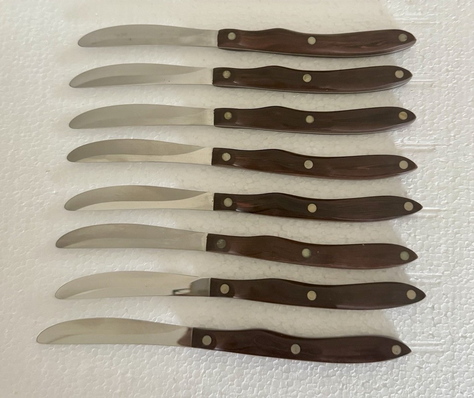 Vintage Cutco 59 Steak Knives Set Original Wood Box Set of 8 | eBay