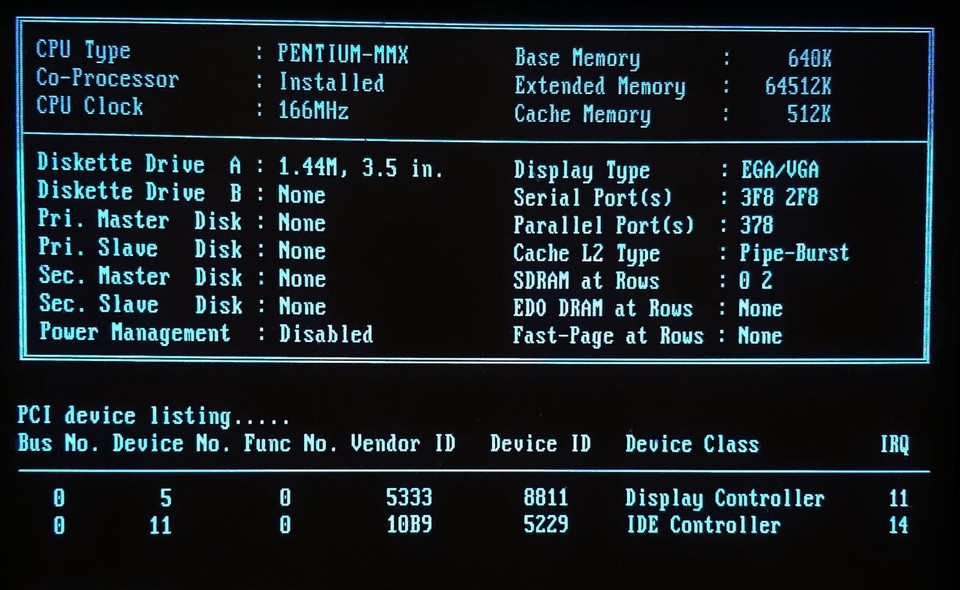 Biostar M5ATD ALi ALADDiN IV+ Chipset + Intel Pentium 166MMX + 64RAM ...
