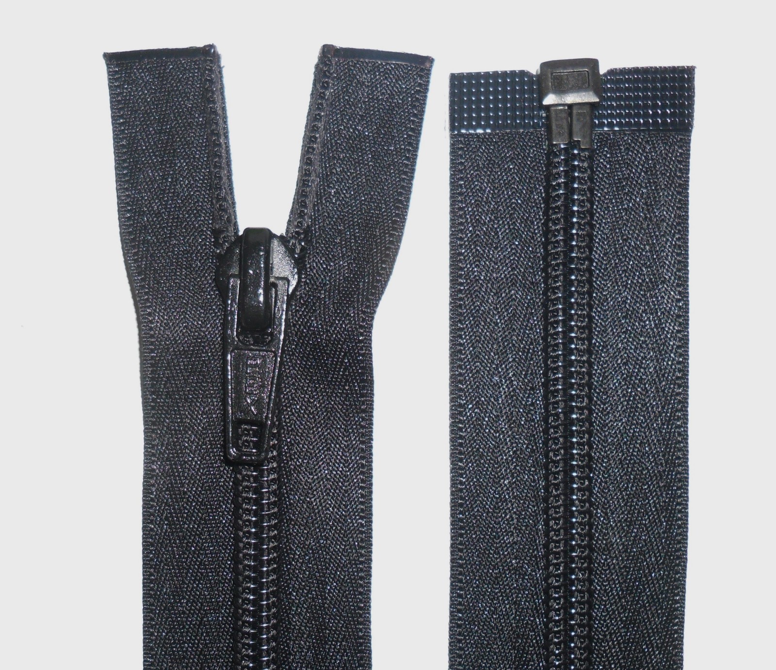 BLACK, PEX ZIP,16"/41CM, WITH NYLON TEETH, OPEN END, NUMB 9 HEAVY DUTY ...