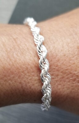 esclava torsal de plata 925 mx 14.5g 8" 4.5mm sterling silver bracelet ...