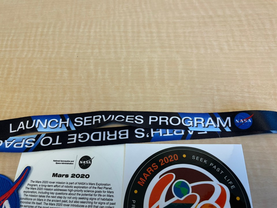 NASA Launch Services Program OFFICIAL Patch Lanyard Decal LOT MARS 2020 ...