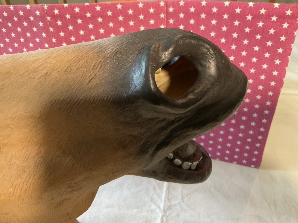 UNBRANDED HORSE MASK OVER THE HEAD PARTY/THEATRE LATEX MASK, FAUX FUR ...