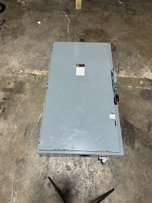 SQUARE D H365R 400 AMP SAFETY SWITCH DISCONNECT NEMA 3R 3 POLE FUSIBLE ...