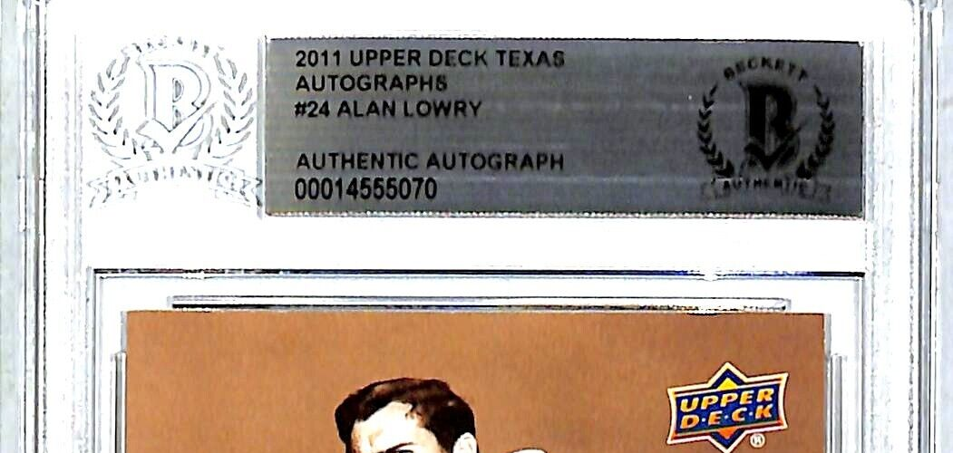 2011 Upper Deck Texas Longhorns Autographs ALAN LOWRY Signed Card #24 ...