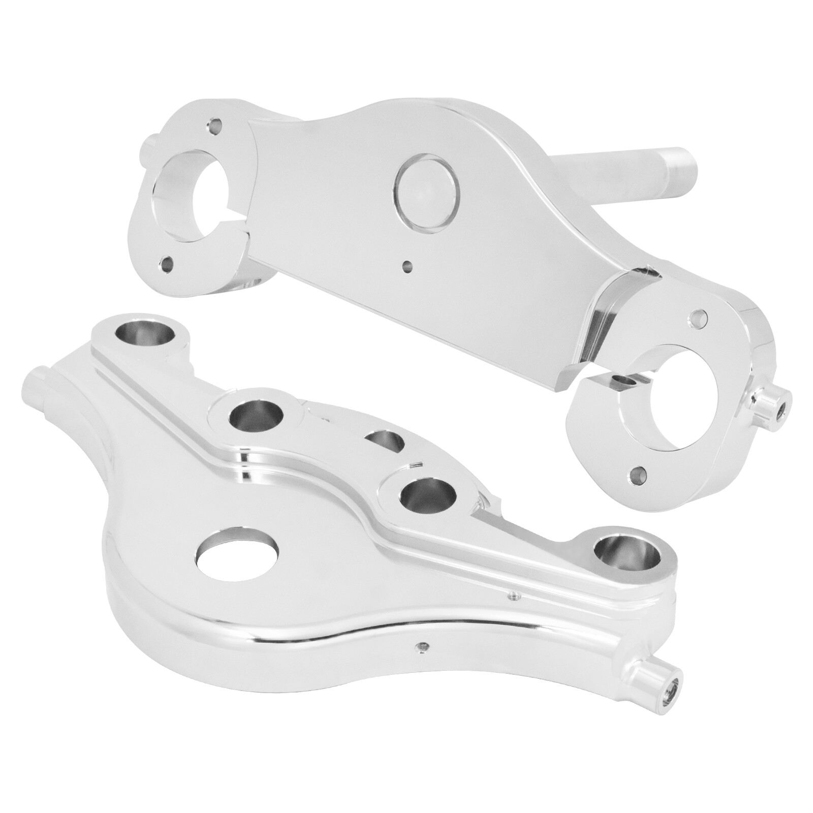 21" 23" Wheel 11 Degree Raked Triple Trees Kits Fit For Harley Touring ...