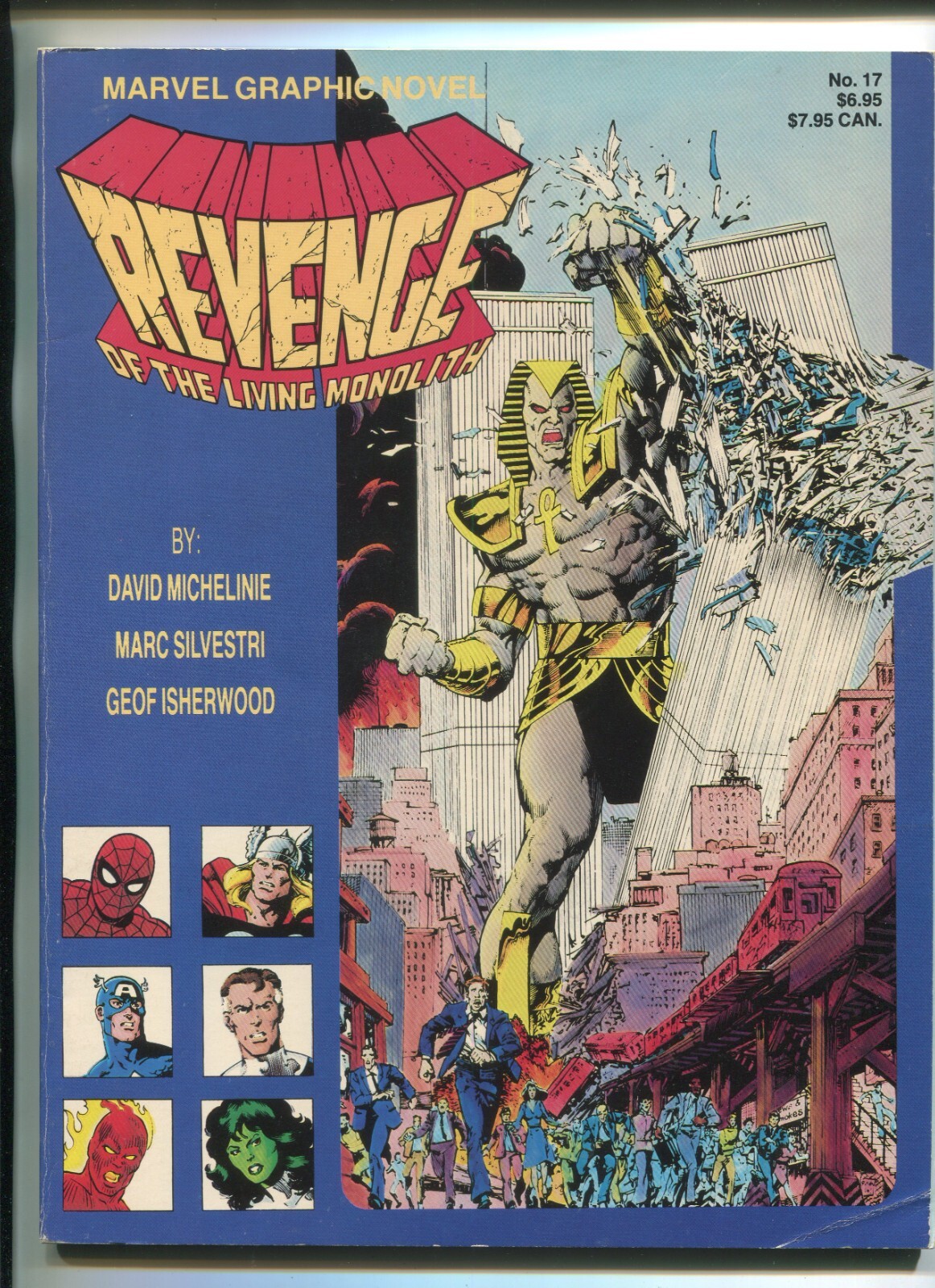 MARVEL GRAPHIC NOVEL 17 VG V1 MARVEL 1985! 1ST APPEARANCE OF APOCALYPSE ...