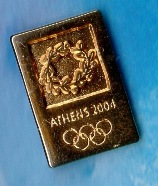 ATHENS 2004. OLYMPIC GAMES. OLYMPIC PIN. SMALL EMBLEM. GOLDEN | eBay
