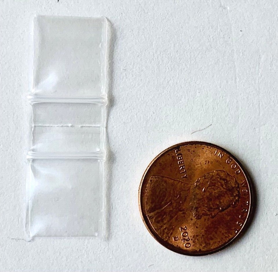 200 Count Clear 0.5" x 0.5" baggies 1212 mini bags | eBay
