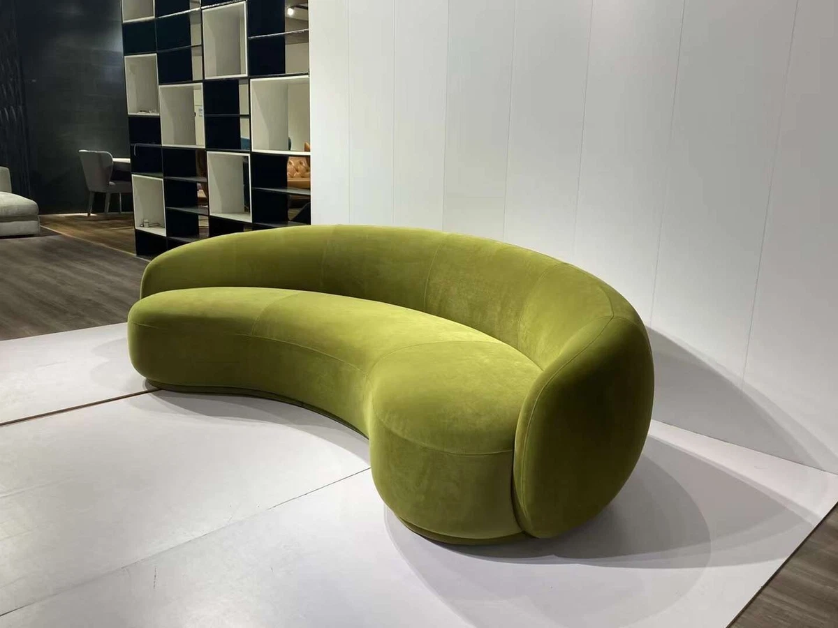 Curved Velvet Sofa Uk | Baci Living Room