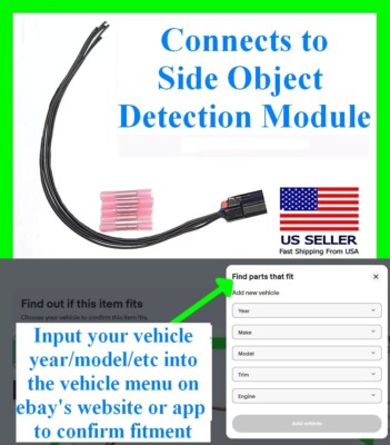 fits GM GMC Side Object Sensor Module Connector Plug Wiring Obstacle ...