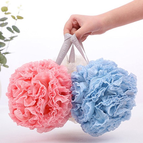 Exfoliating Large Body Scrubber Sponge Flower Brush Puff Bath Loofah ...