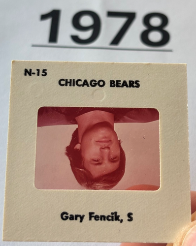 GARY FENCIK 1978 NFL FOOTBALL TV MEDIA SLIDE CHICAGO BEARS ROOKIE | eBay