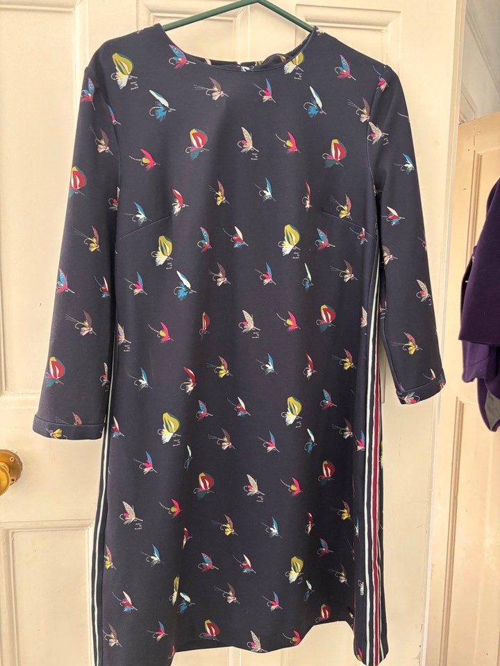 Ted Baker Fly Fish Print Shift Dress Colours by numbers | eBay UK
