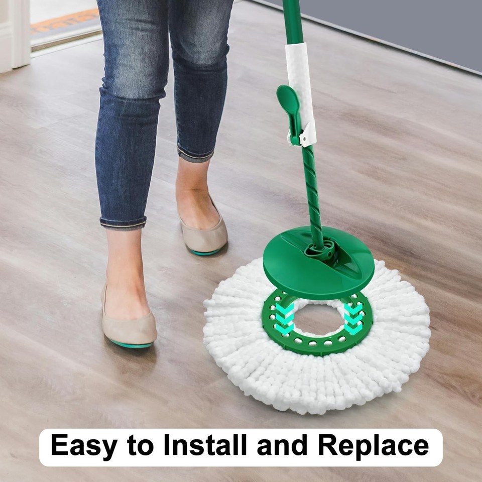 Reusable Mop Head for Libman Tornado Spin Mop Thick Microfiber Spin Mop ...