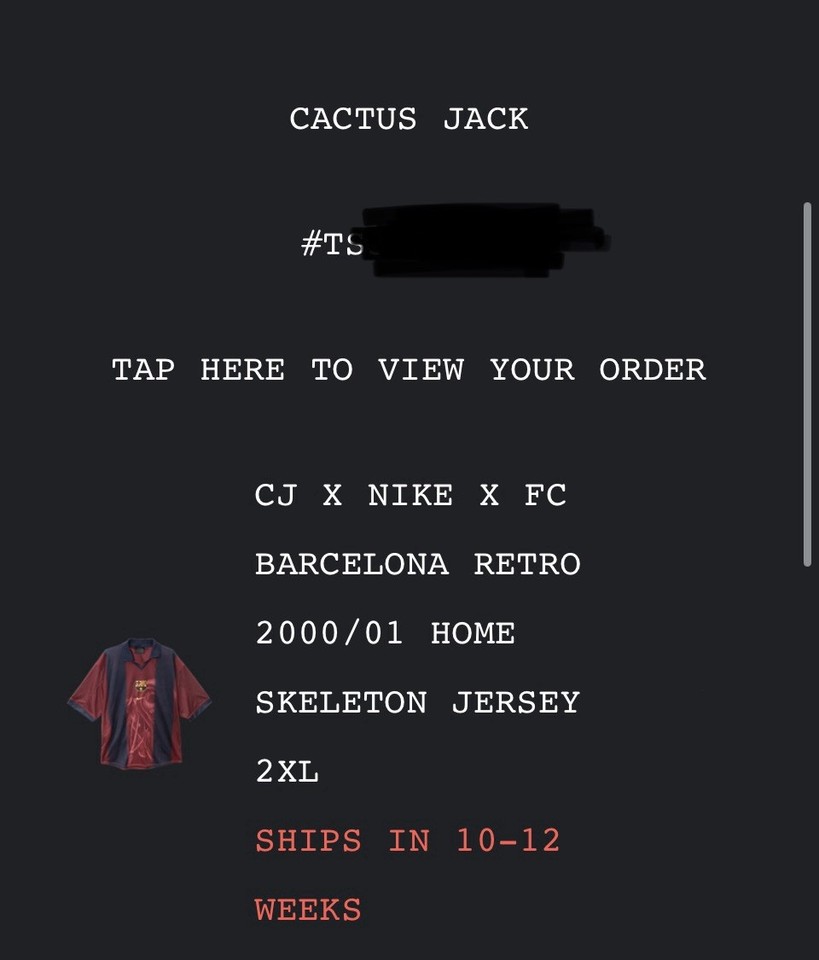 CJ X NIKE X FC BARCELONA Retro 2000/01 Home Skeleton Jersey • Travis ...