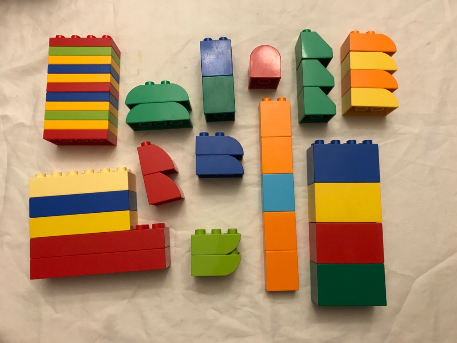 Lego Duplo - Lot Of 148 Random Pieces / Various Colors and Sizes ...