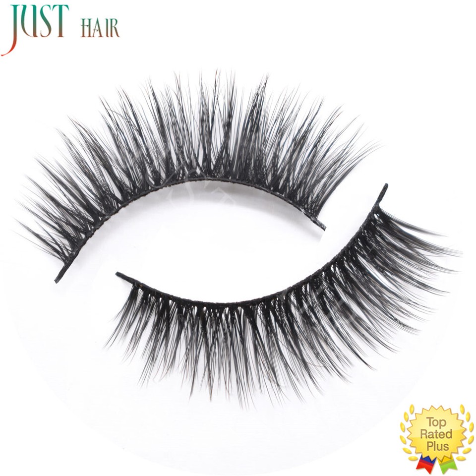 US A++++ 5 Pairs Natural Handmade Real Mink 3D False Eyelashes Thick ...
