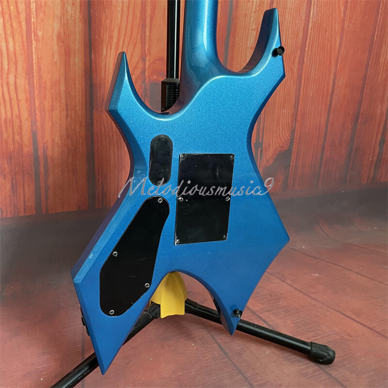 New Blue Warlock Extreme Electric Guitar Rosewood Fretboard HH Pickup ...
