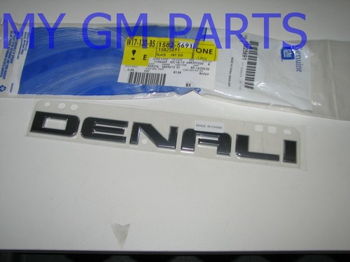 CHROME "DENALI" DOOR EMBLEM SIERRA YUKON TERRAIN 2007-2016 NEW OEM ...