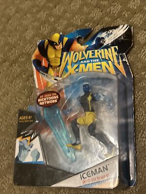 Wolverine and The X-Men Iceman With Ice Board Hasbro Nicktoons New | eBay