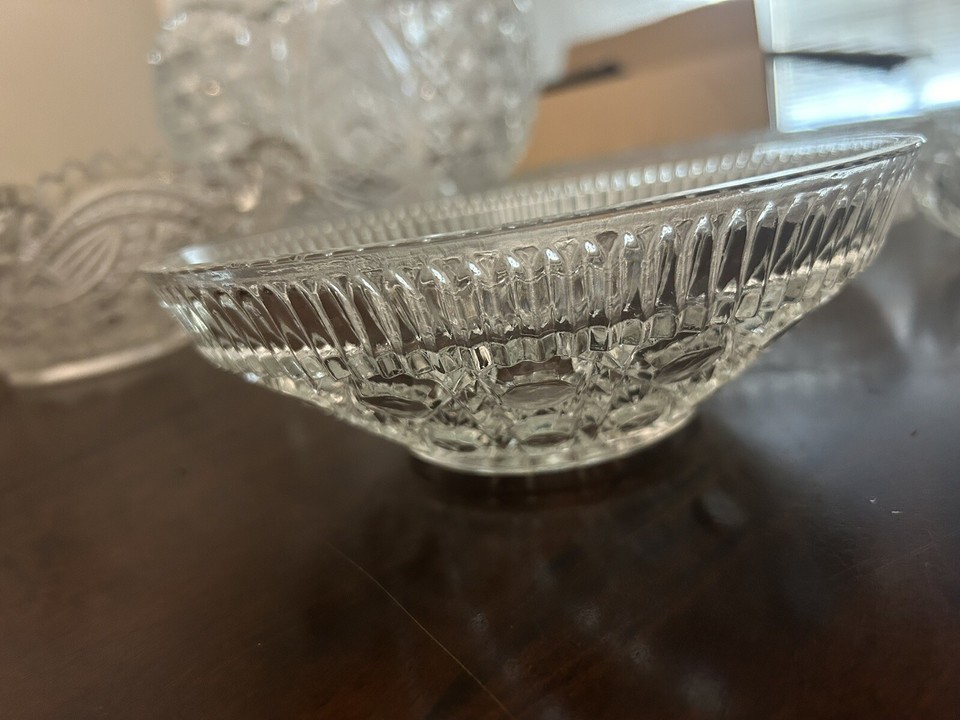 crystal punch bowl set vintage Le Smith | eBay