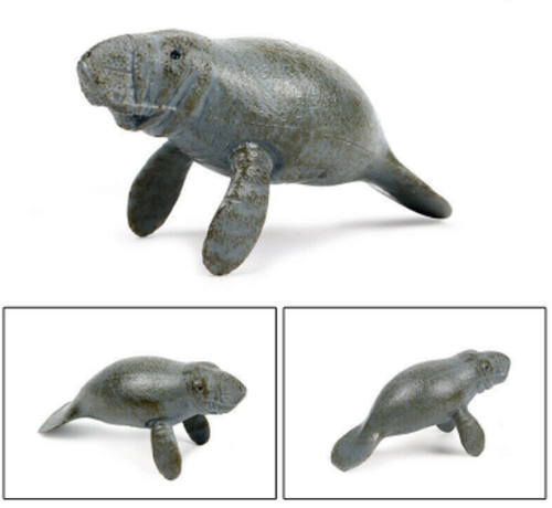 9cm Gray Manatee PVC Toy Ocean Sea Animal Figure Kids Gift | eBay