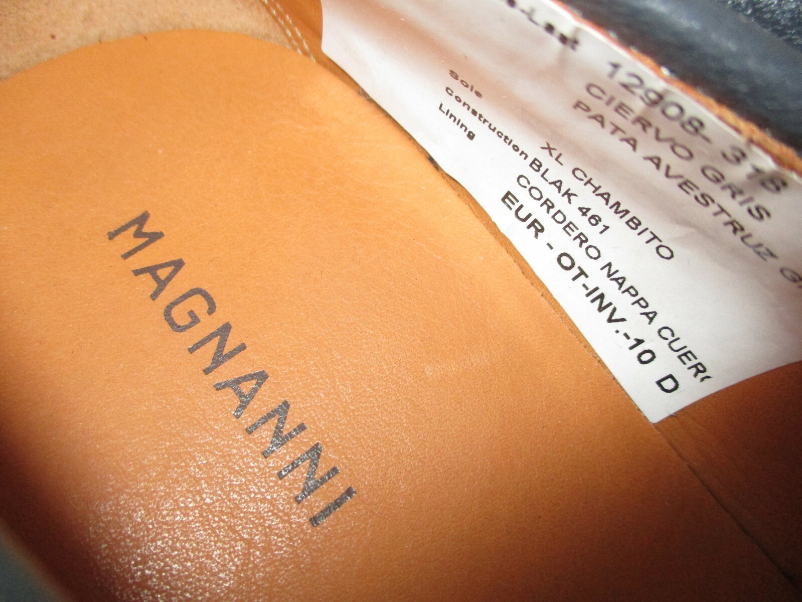 Magnanni Grey Ostrich Loafers size 8 US 1053 | eBay