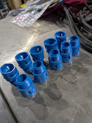 10x CARLON A243D 1/2" ENT Snap In NON-METALLIC THREADED MALE ADAPTER ...