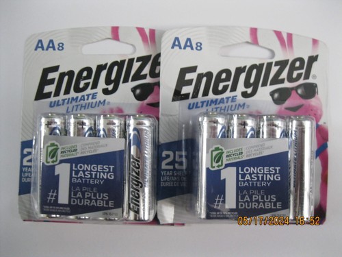 Energizer Ultimate AA Lithium Batteries 2- 8-Packs Exp. 2042-2048 | eBay