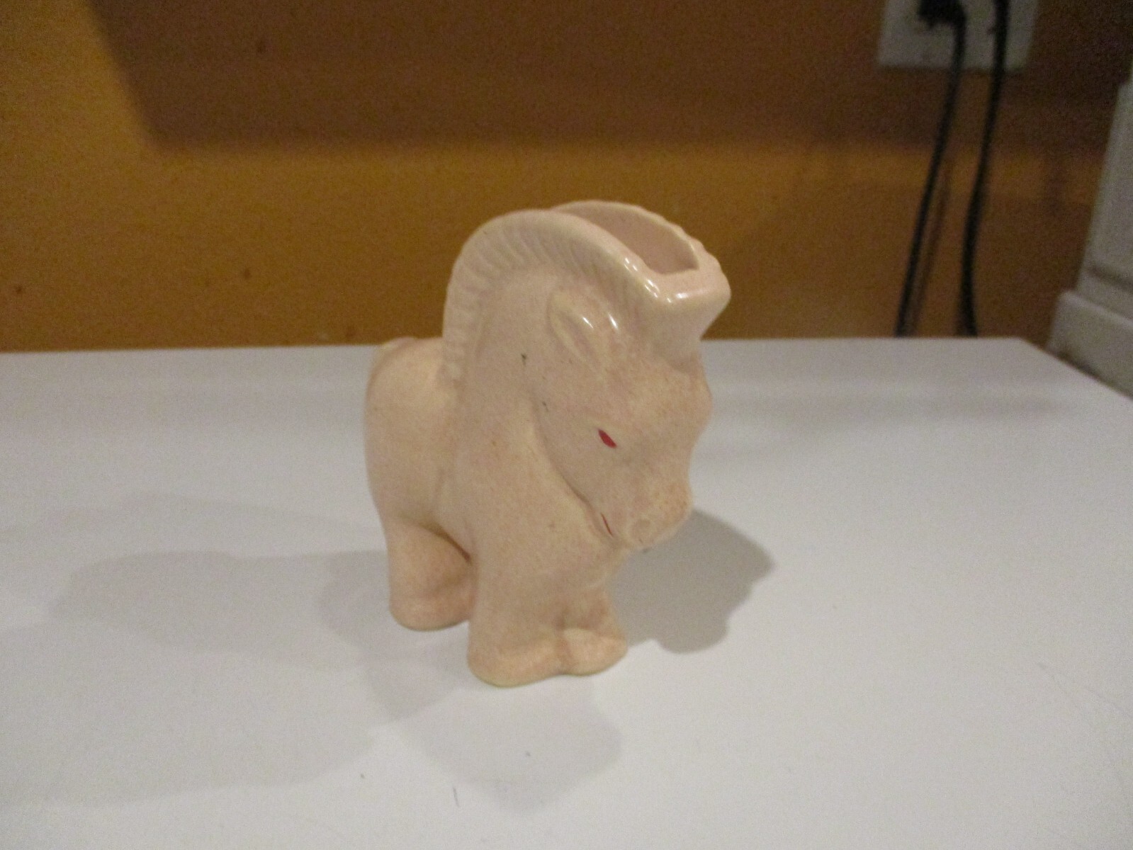 Vintage Art Deco Glazed Finish Pink Trojan Horse Ceramic 5” Planter | eBay