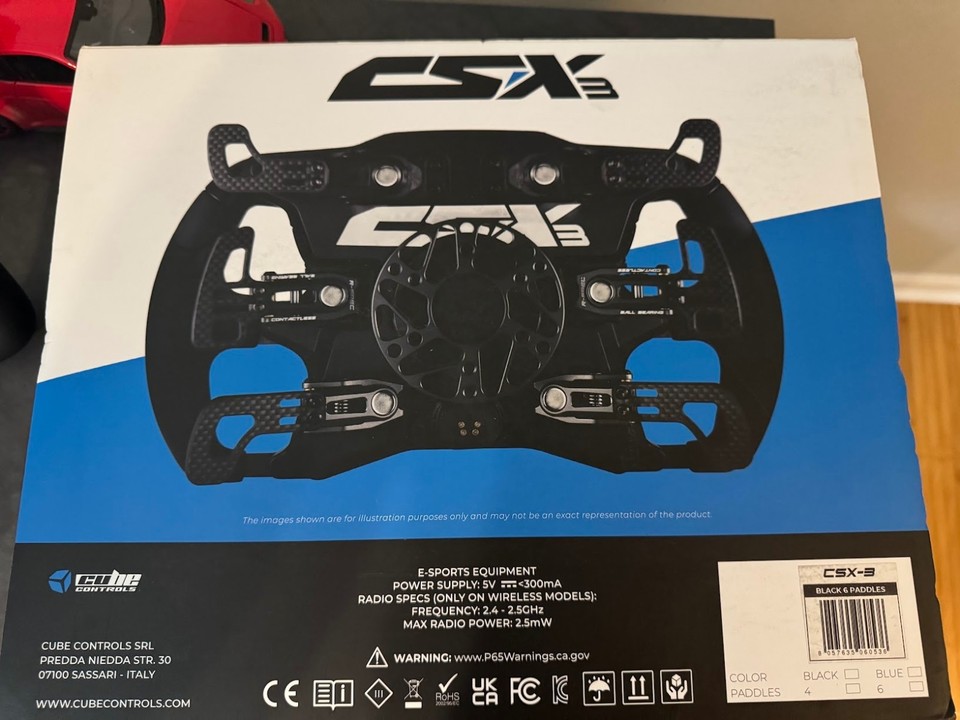 Cube Controls CSX-3 (6 Paddles) Formula Sim Racing Wheel - Brand New ...
