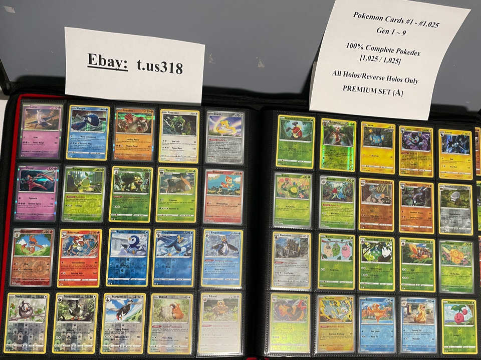 ⭐ Pokemon #1-1025 |ALL HOLOS/REVERSE HOLOS ONLY 100% Complete Cards ...
