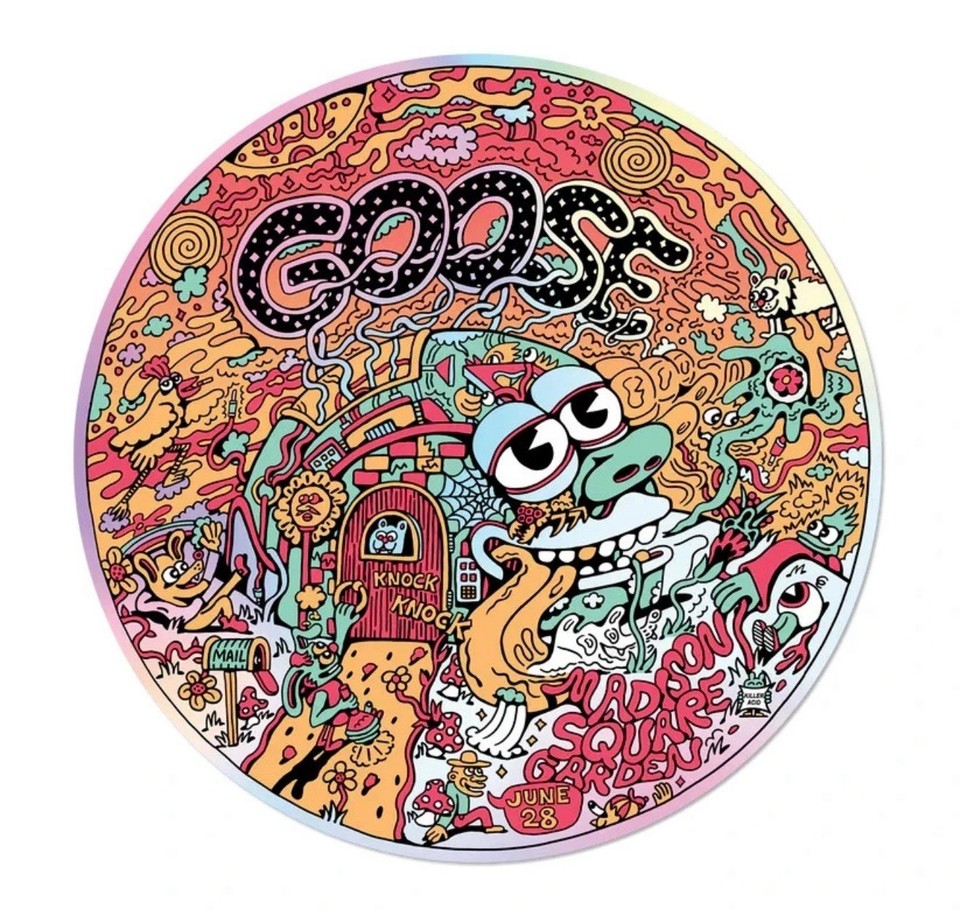 Goose MSG New York NY Rainbow Foil Poster Killer Acid 6/28/25 /500 ...