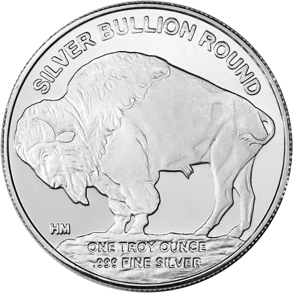 TWENTY (20) 1 oz Highland Mint Silver Round 2024 Buffalo .999 Roll Tube ...