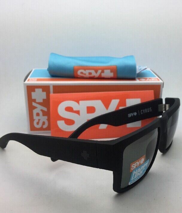 SPY OPTIC Polarized Sunglasses CYRUS Soft Matte Black Frames HD Plus ...