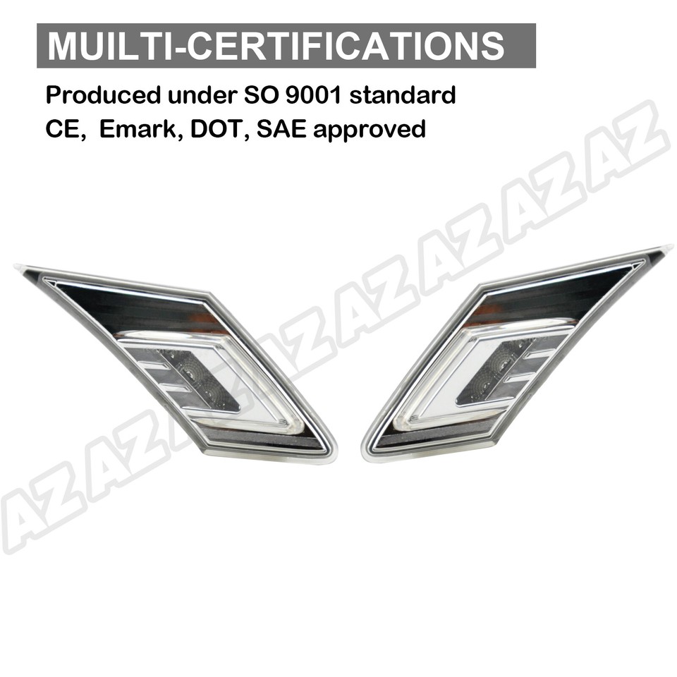 2X Clear Front Side Marker Lights Signal Lamp Fit 2012-2017 Scion FRS ...
