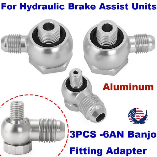 -6AN Banjo Fittings Adapter Kit For Hydro Boost Hydraulic Brake Assist ...
