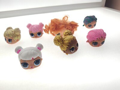 LOL Surprise! 3" OMG Mini Doll HEAD LOT of 7 Replacement Parts HEADS ...