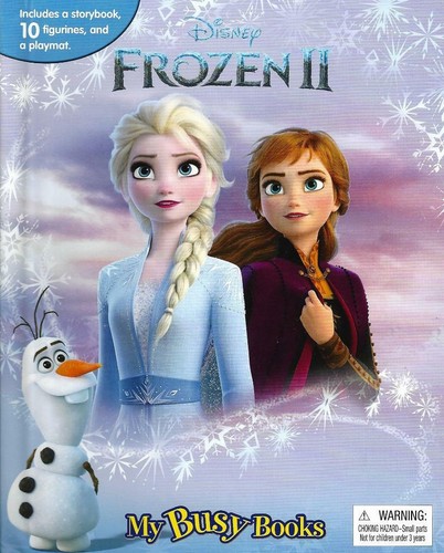 Disney Frozen II My Busy Books Story 10 Figurines Play Mat Elsa Anna ...