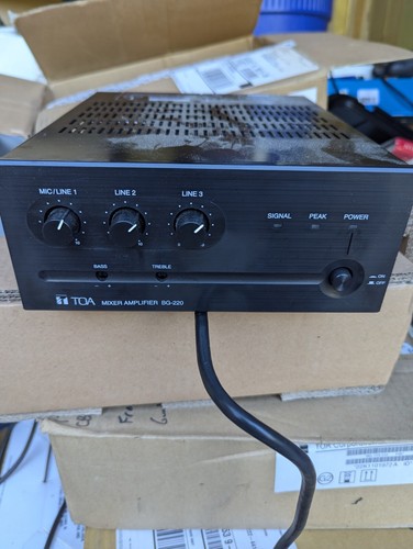 TOA BG-220 Mixer Amplifier For Parts Only Won't Power On | eBay