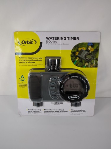 Orbit Digital Water Timer 2 Outlet - NEW Programmable | eBay