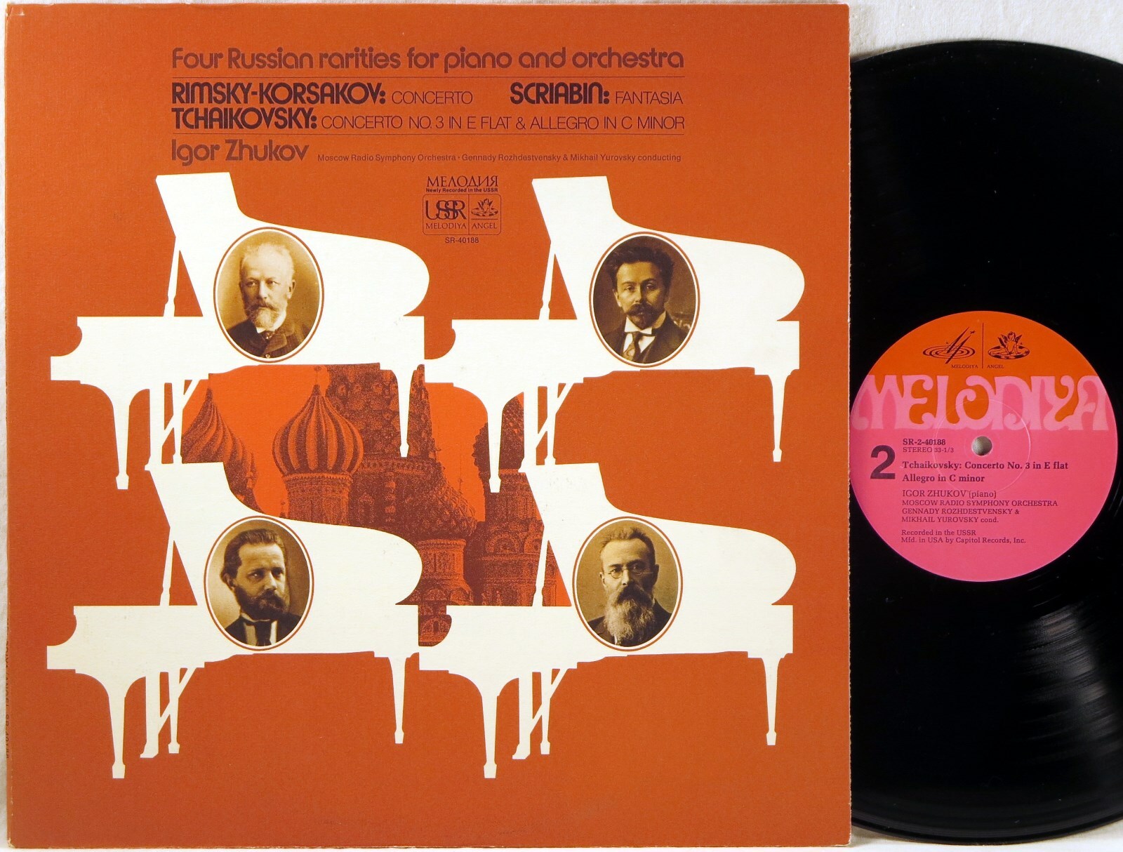 ANGEL MELODIYA Rimsky Scriabin Tchaikovsky IGOR ZHUKOV Piano Concertos ...