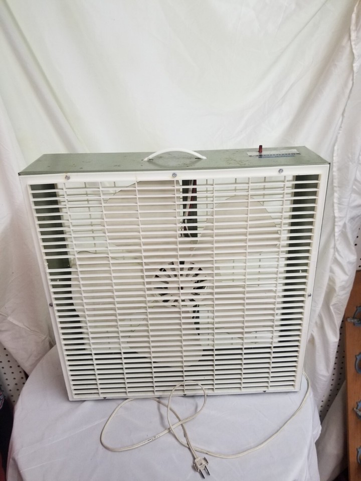 Vintage Rare Superlectric Avocado Green Box Fan | eBay