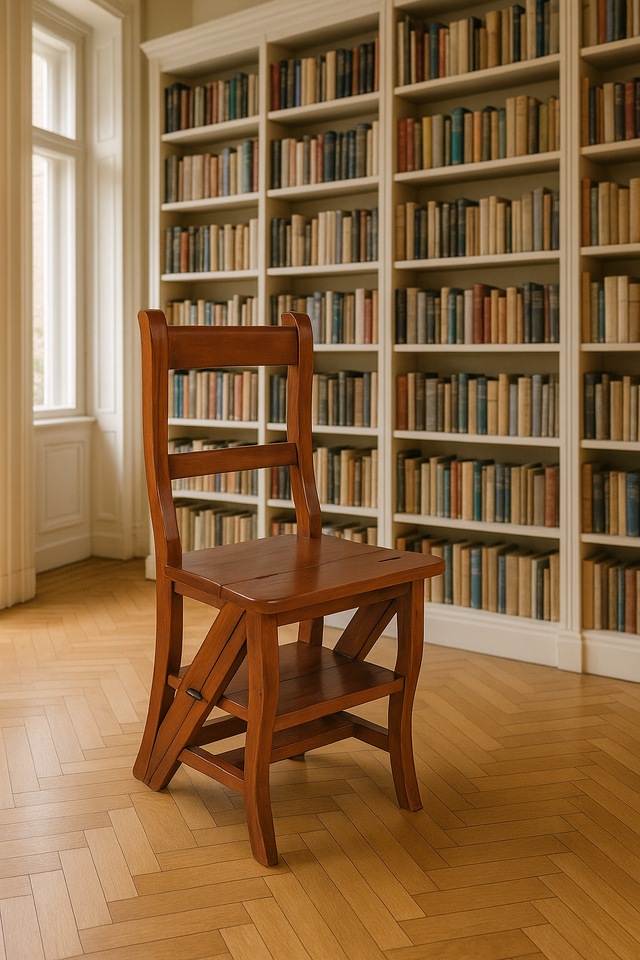 Library Chair Step Chair Ladder Chair Step High Chair Step Stool | eBay