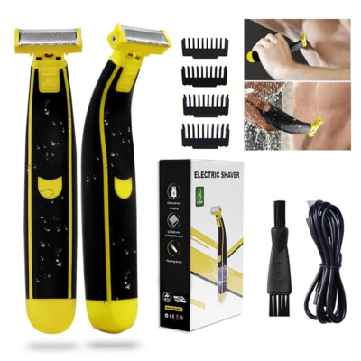 Full Body Washed Wet And Dry Shaver Men's Electric Shaver Full Body ...