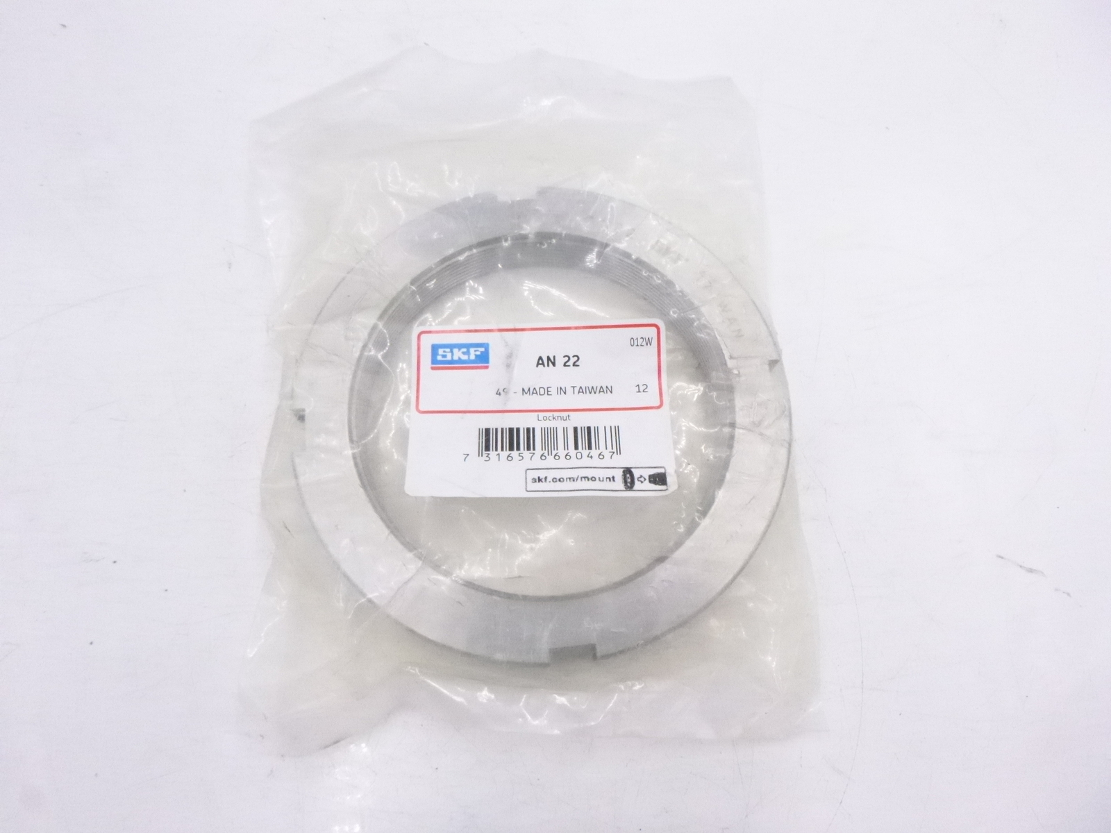 SKF an 22 Locknut Right Hand Steel M110 Thread 12 Threads per Inch for ...