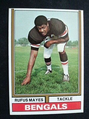 1974 Topps Football Card # 61 Rufus Mayes - Cincinnati Bengals | eBay