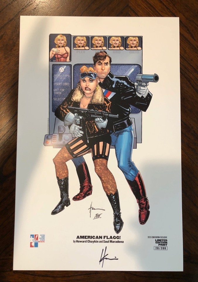 HOWARD CHAYKIN signed AMERICAN FLAGG! print, limited to 200! | eBay